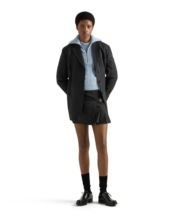 Prada Re-cashmere Polo Sweater