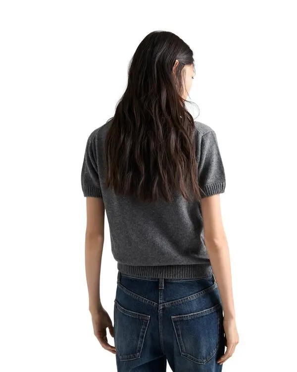 Prada Short-sleeved Cashmere Sweater