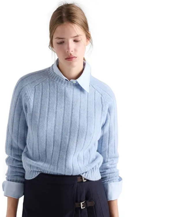 Prada Re-cashmere Crew-neck Sweater