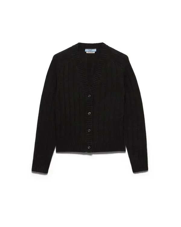 Prada Re-cashmere Cardigan - Grey