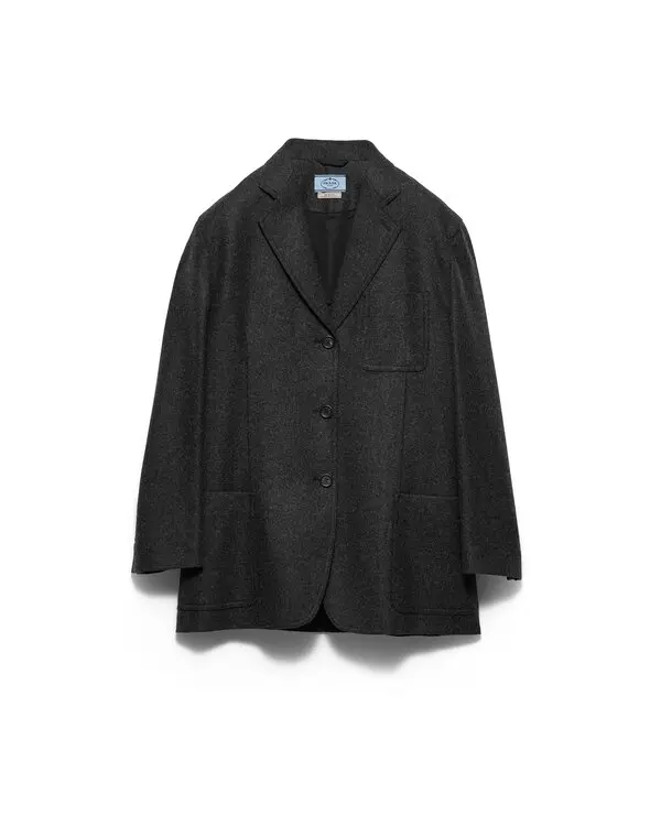 Prada Re-wool Single-breasted Jacket