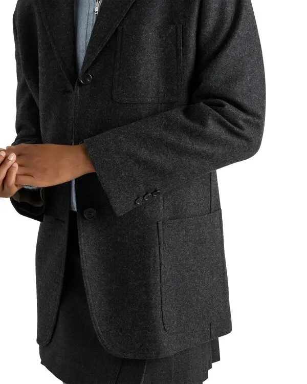 Prada Re-wool Single-breasted Jacket