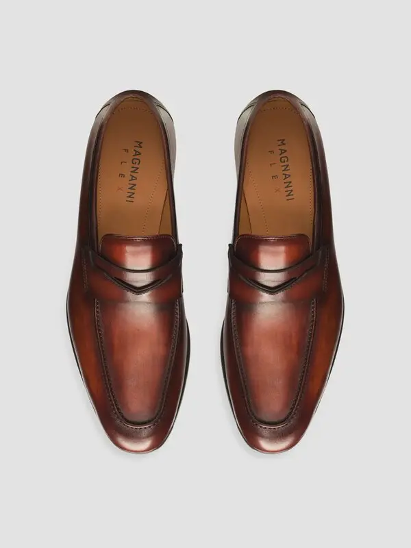 Magnanni Sasso Leather Penny Loafers
