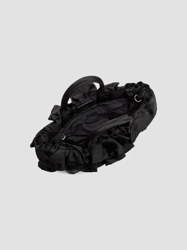 GANNI Mini Ruffle Shopper Tote Bag