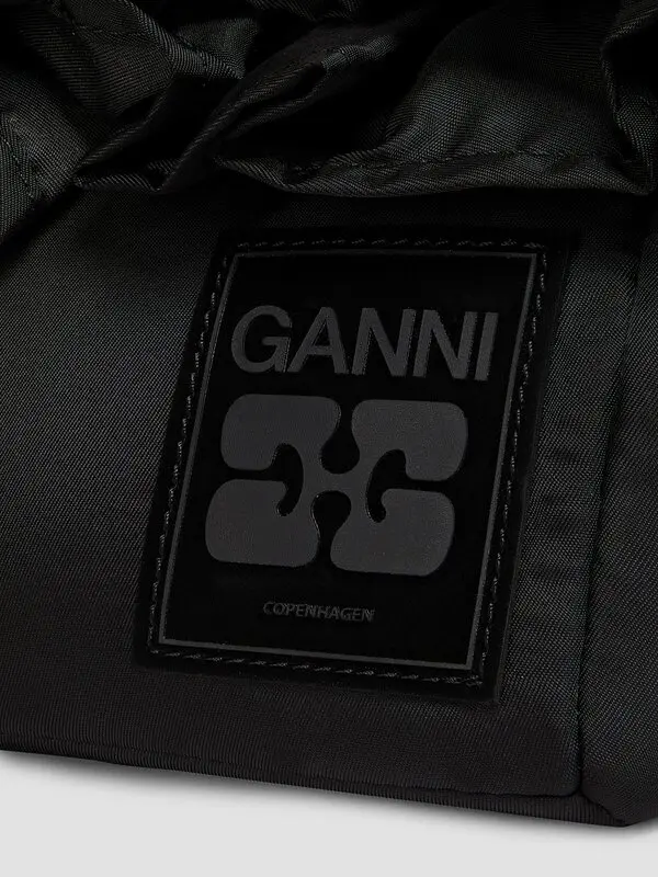 GANNI Mini Ruffle Shopper Tote Bag