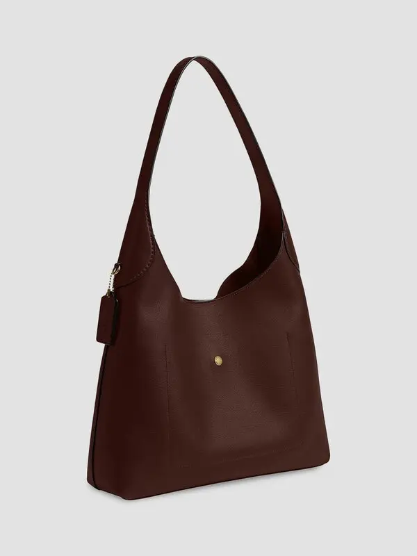 COACH Brooklyn Leather Shoulder Bag - Maple