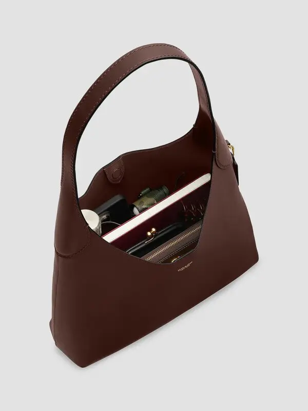 COACH Brooklyn Leather Shoulder Bag - Maple