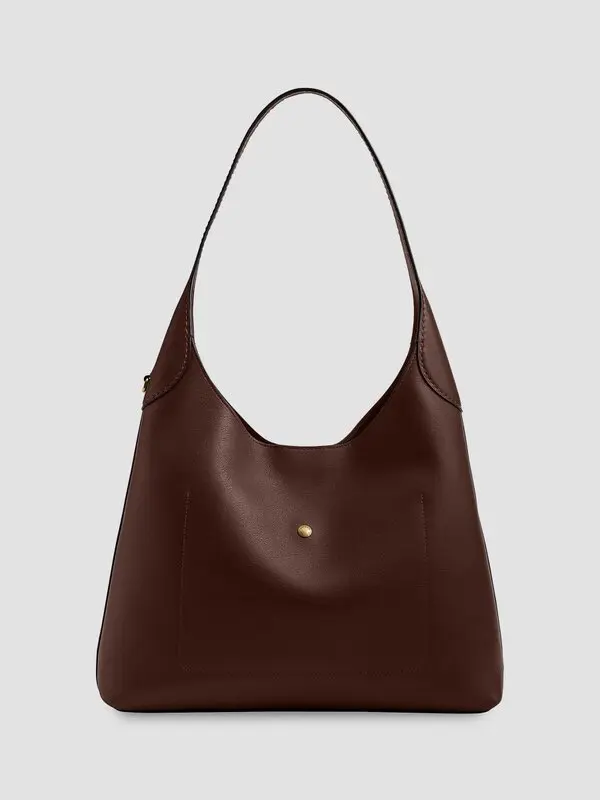 COACH Brooklyn Leather Shoulder Bag - Maple