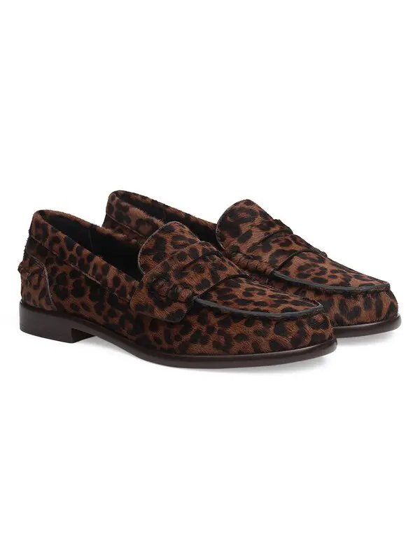 Rag & Bone Carter Printed Calf Hair Penny Loafers