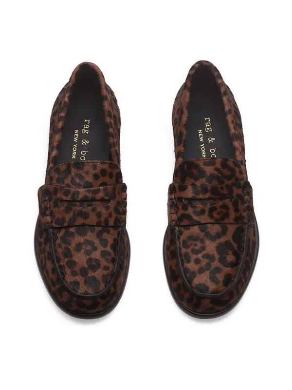 Rag & Bone Carter Printed Calf Hair Penny Loafers