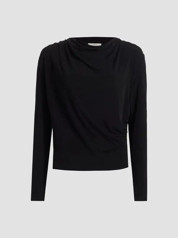 Vince Jersey Cowlneck Top