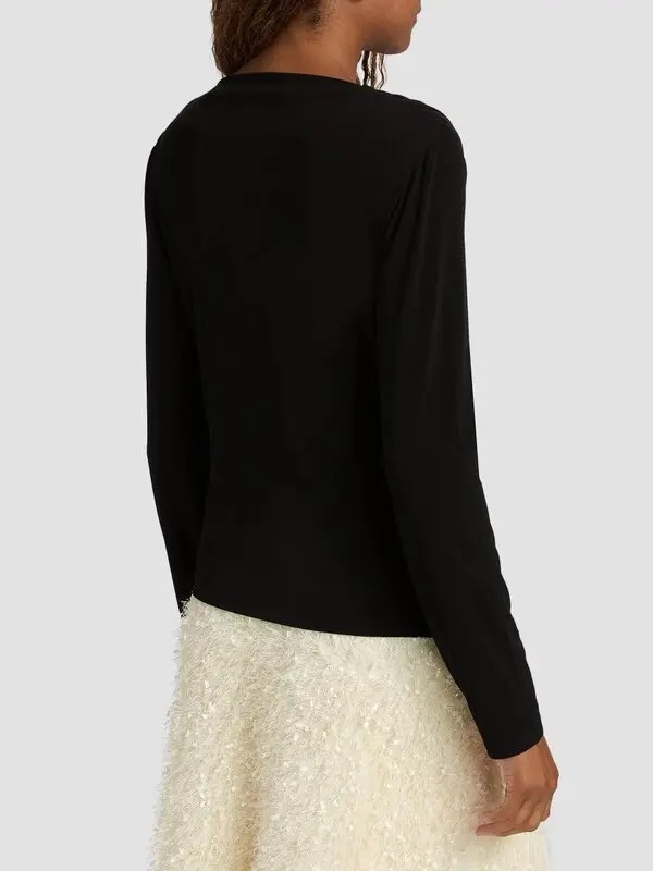 Vince Jersey Cowlneck Top