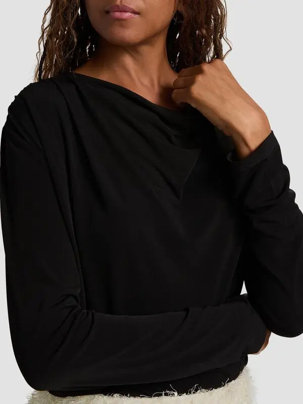 Vince Jersey Cowlneck Top