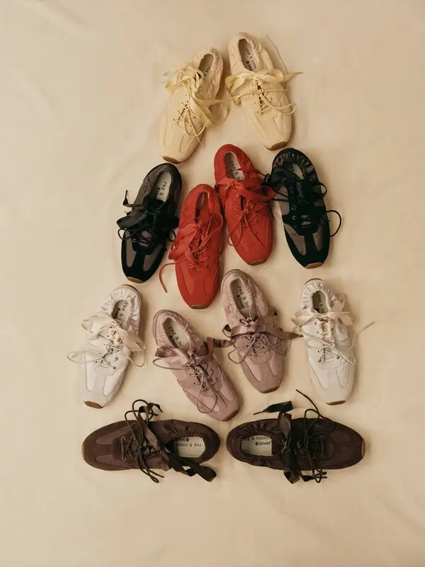 Rag & Bone Emilee Ballet Sneakers - Tomato