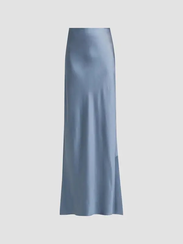 Vince Satin Maxi Slip Skirt