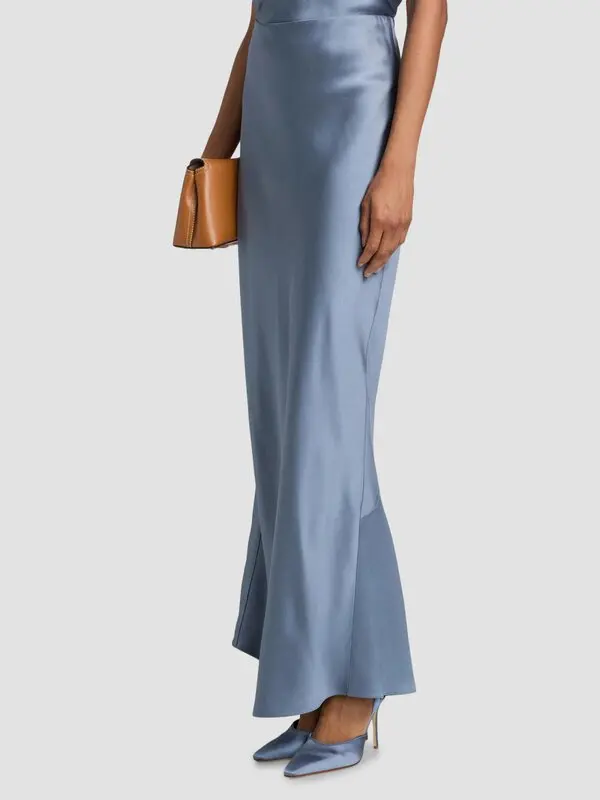 Vince Satin Maxi Slip Skirt