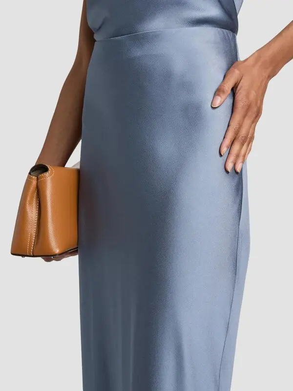 Vince Satin Maxi Slip Skirt