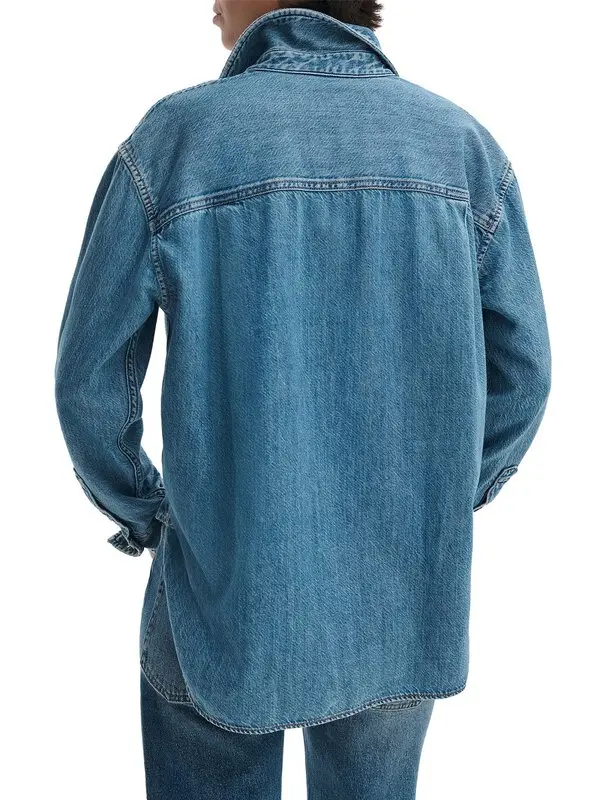 Rag & Bone Connie Ultra Featherweight Denim Button-front Shirt