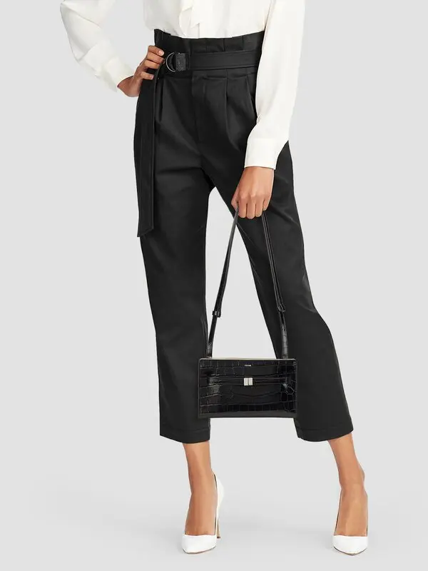 TOTEME Belted Croco-embossed Leather Crossbody Bag