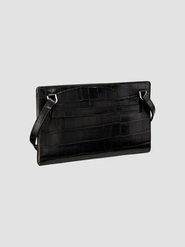TOTEME Belted Croco-embossed Leather Crossbody Bag