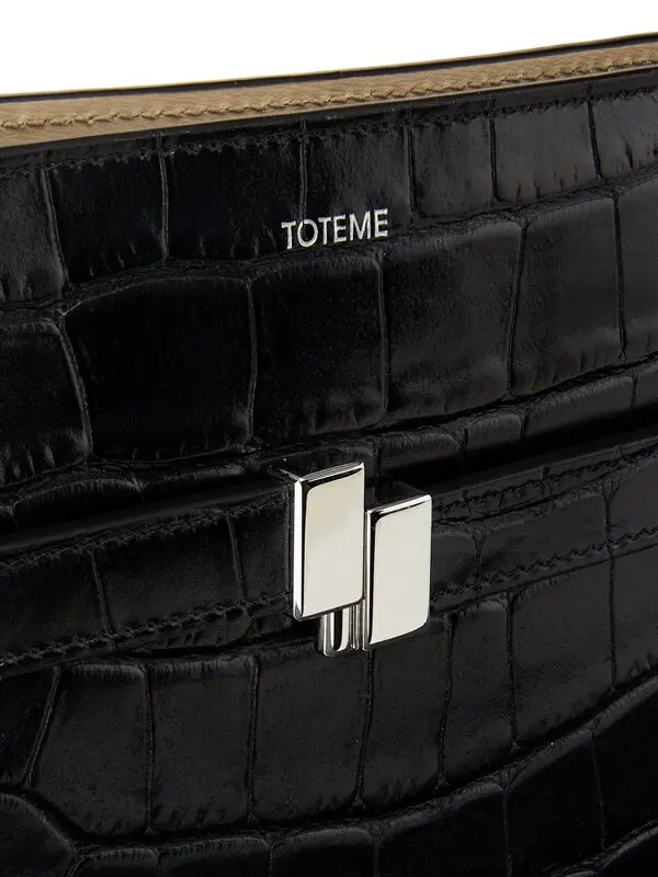 TOTEME Belted Croco-embossed Leather Crossbody Bag