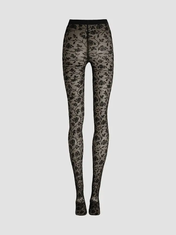 Wolford Rose Tights - Black