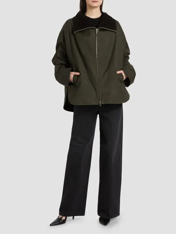 TOTEME Funnelneck Cotton Jacket