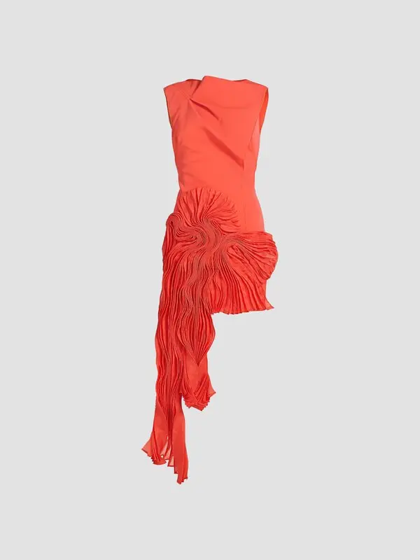 Acler Forever Young Aberleigh Organza-drape Minidress