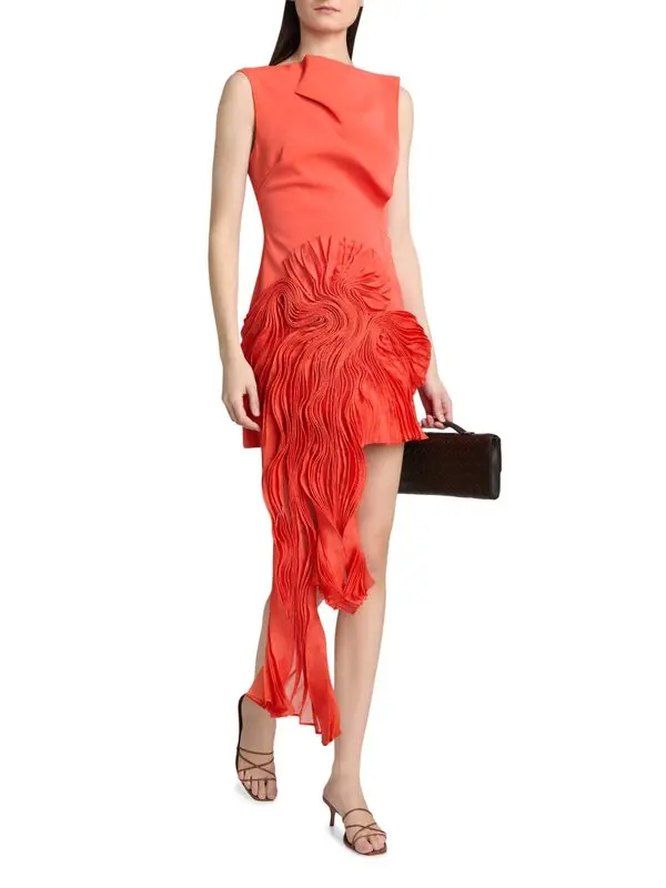 Acler Forever Young Aberleigh Organza-drape Minidress