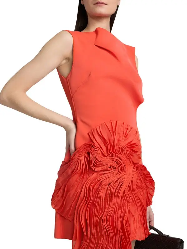 Acler Forever Young Aberleigh Organza-drape Minidress