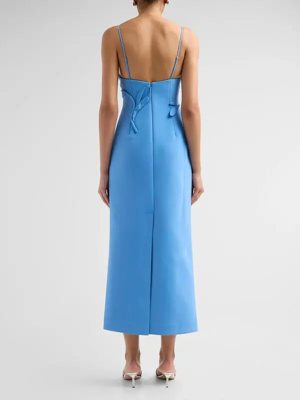 Acler Northwick Floral Applique Midi Dress