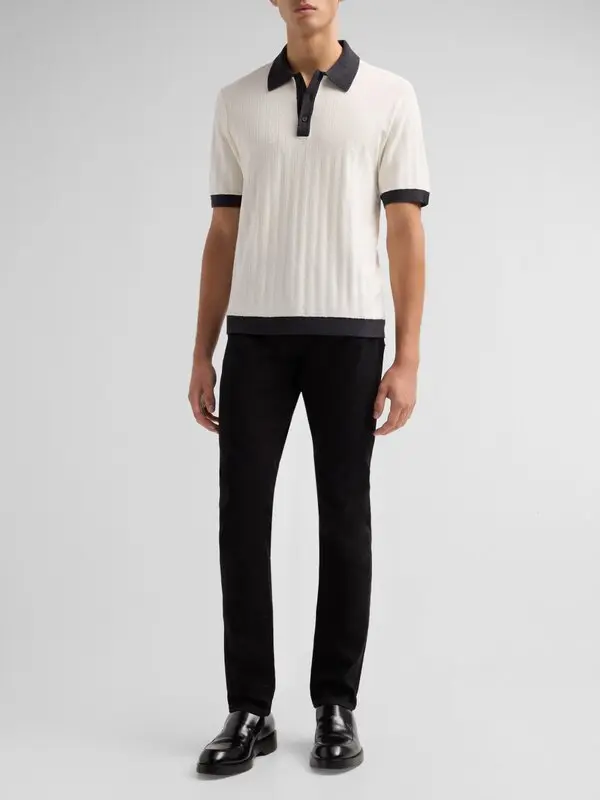 Rag & Bone Zuma Rib-knit Polo Shirt