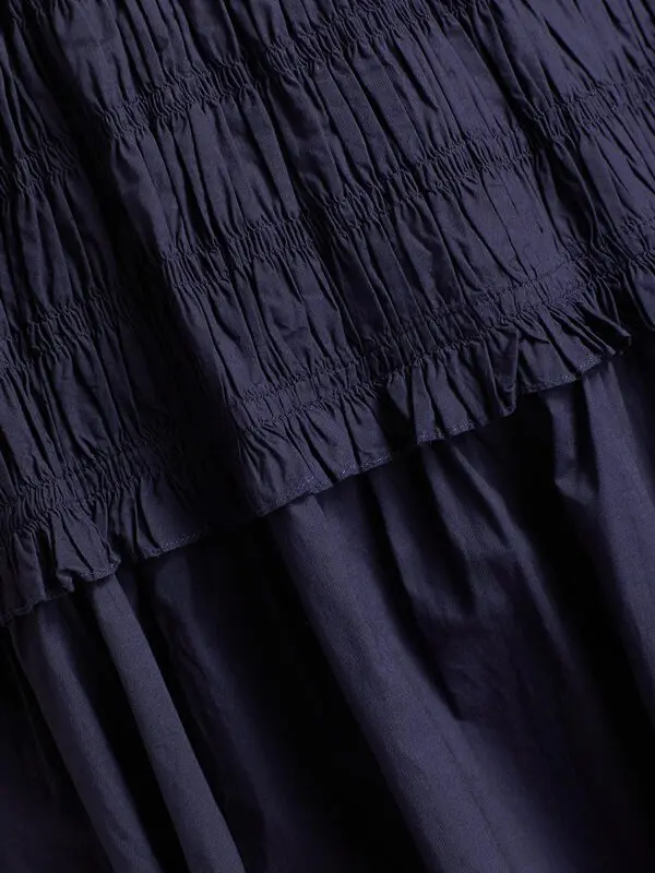 DÔEN Leanne Cotton Scoopneck Midi-dress
