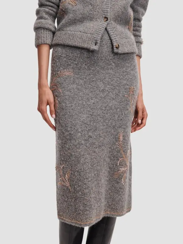 Rag & Bone Iris Beaded Midi Skirt