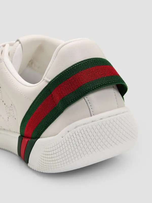 Gucci Primavera Screener 3.0 Leather Low-top Sneakers - White