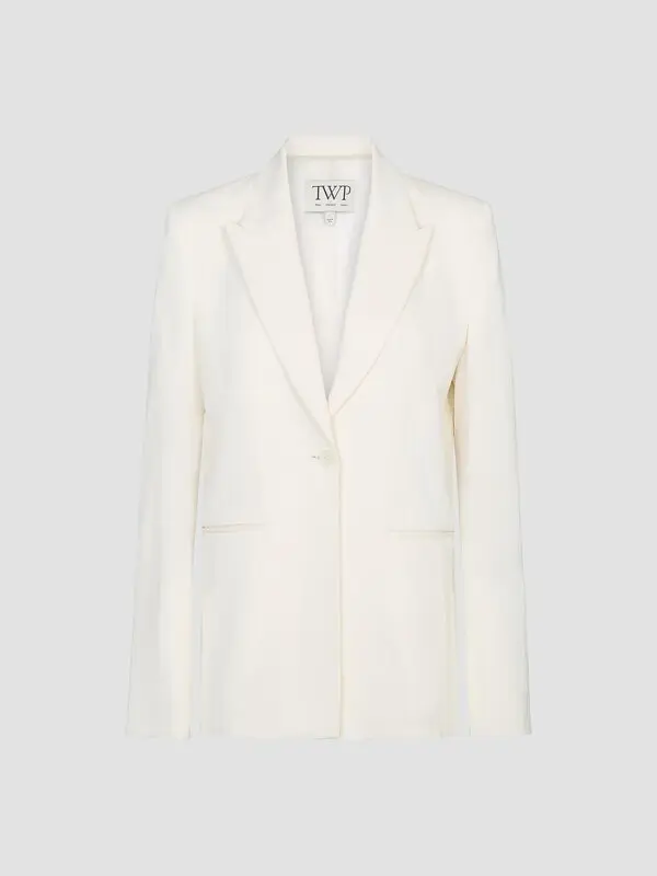 TWP Her Fit Linen-blend Blazer
