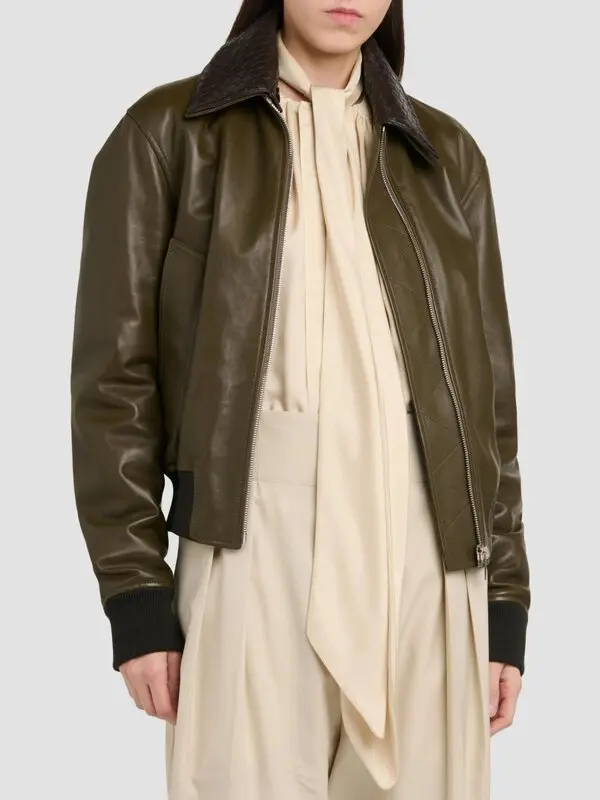 Bottega Veneta Scarf-neck Silk Blouse