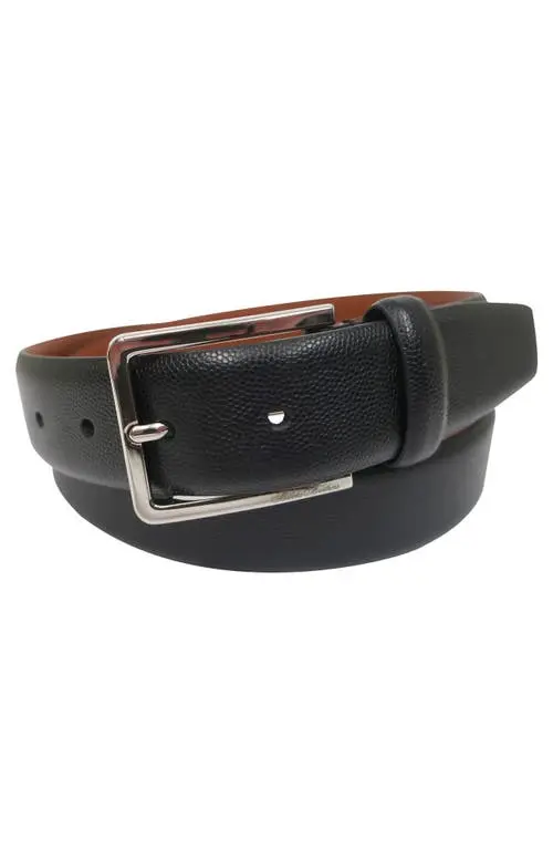 Brooks Brothers Top Grain Leather Embossed Belt