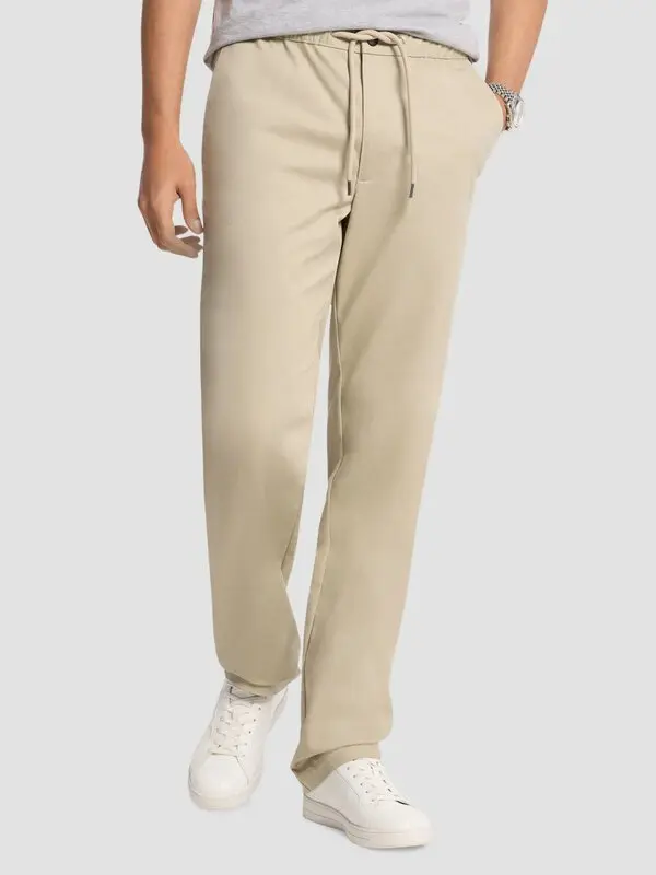 Michael Kors Bedford Stretch-cotton Regular-fit Drawstring Trousers
