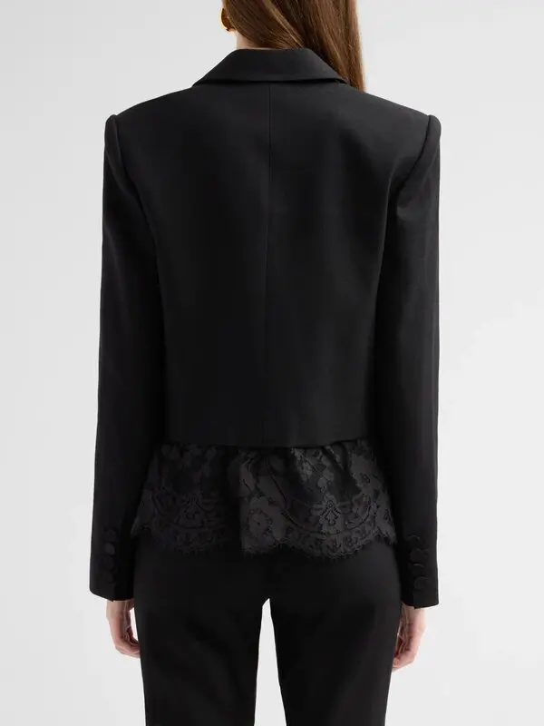 Zimmermann Valiant Lace Short Blazer