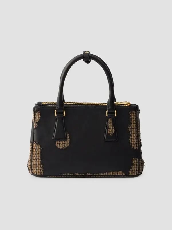 Prada Galleria Large Nappa Leather And Wool Top Handle Bag