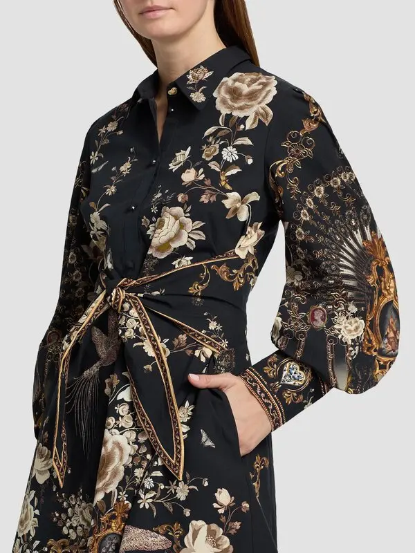 Camilla Flaco Folklore Cotton Shirtdress