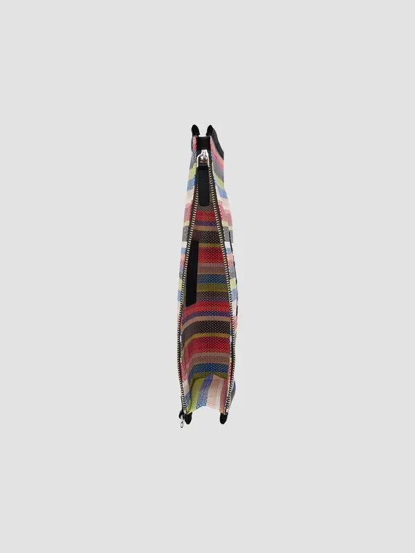 Marc Jacobs The Stripe Mesh Large Pouch - Red Multi
