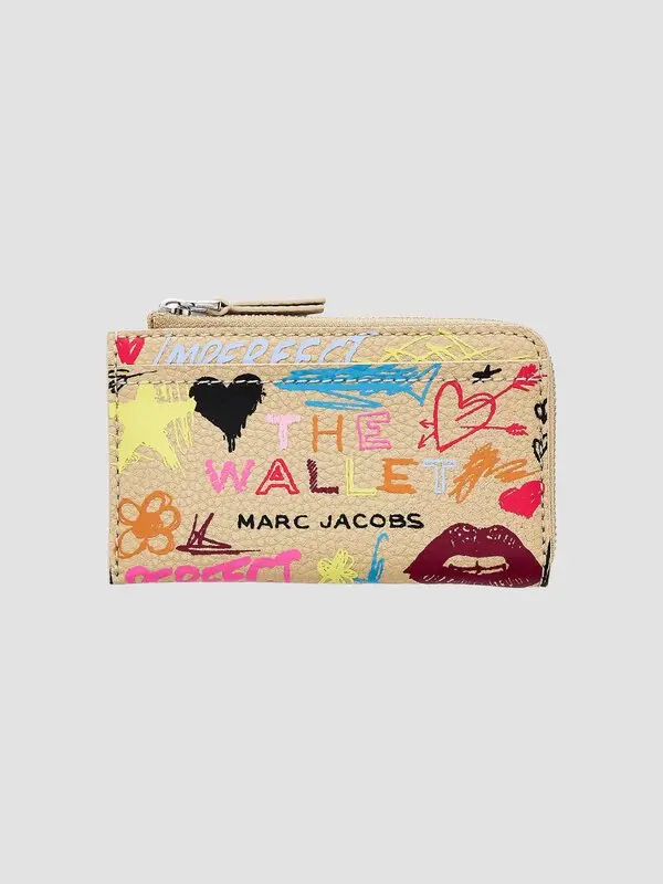 Marc Jacobs The Punk Scribble Leather Wallet