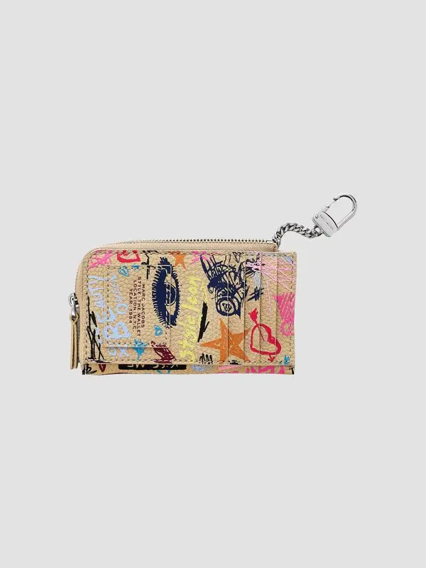 Marc Jacobs The Punk Scribble Leather Wallet