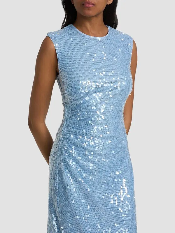 Veronica Beard Kimberly Sequined Sheath Midi-dress