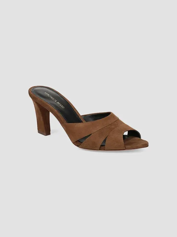 Veronica Beard Cassiel 75mm Suede Sandals