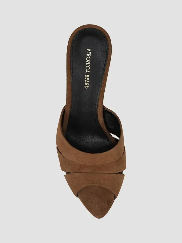 Veronica Beard Cassiel 75mm Suede Sandals