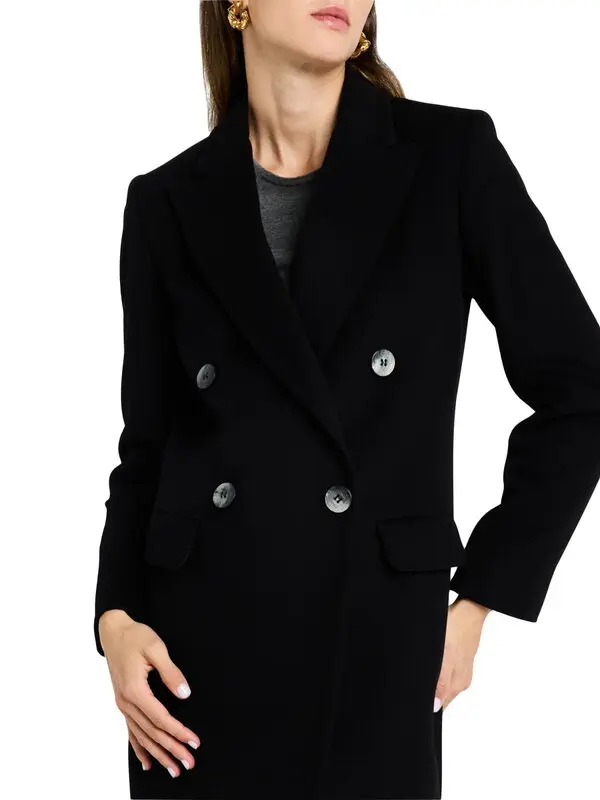 CHIARULLI Victoria Cashmere & Wool Double-breasted Coat