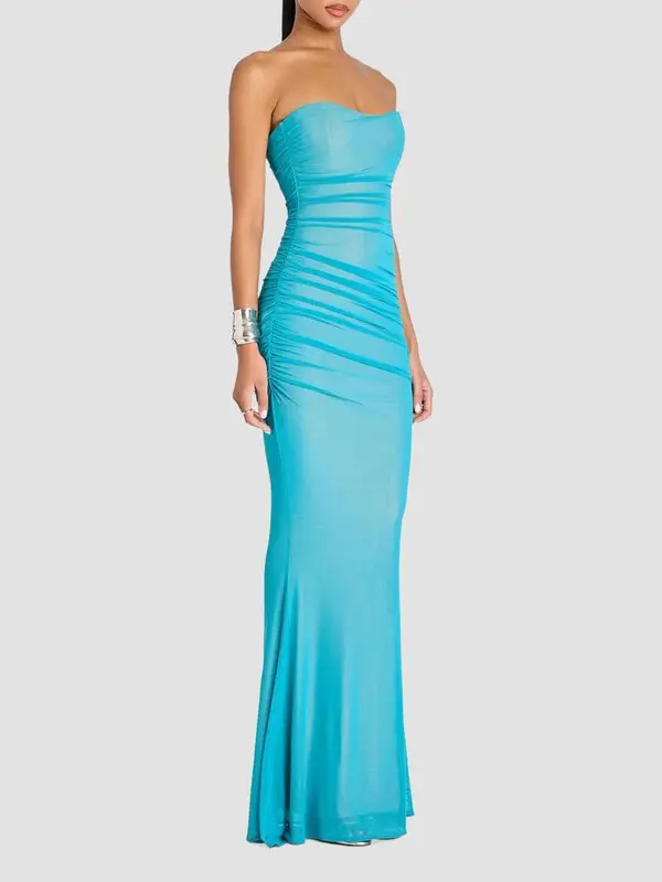 Retrofete Quintessa Strapless Maxi Dress